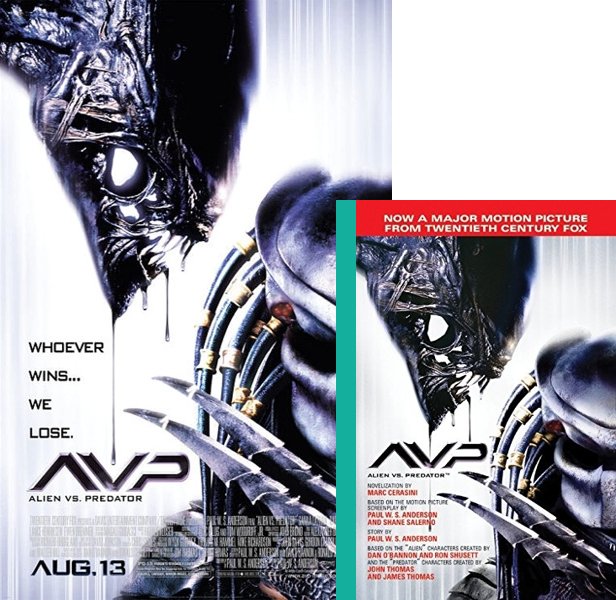 AVP: Alien vs. Predator (2004): movie vs book