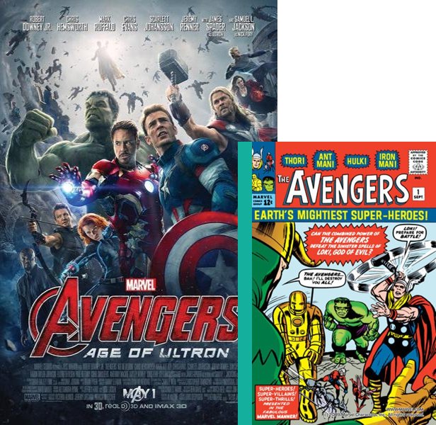 Avengers: Age of Ultron (2015): movie vs comic book