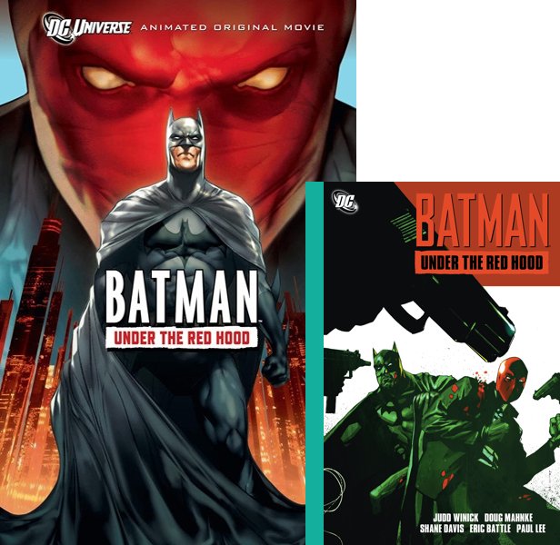Batman: Under the Red Hood (2010): movie vs comic book