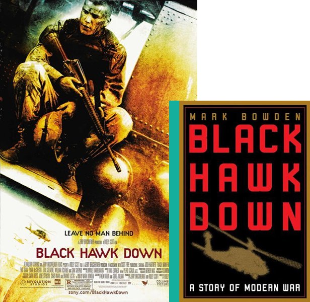 Black Hawk Down (2001): movie vs book