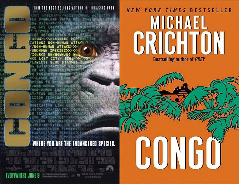 Congo (1995): movie vs book