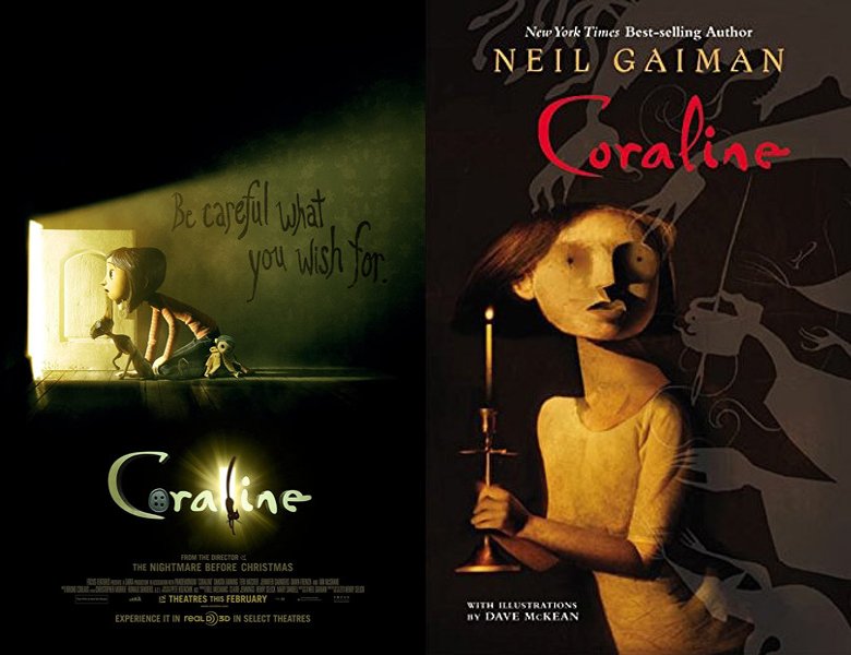 Coraline (2009): movie vs book