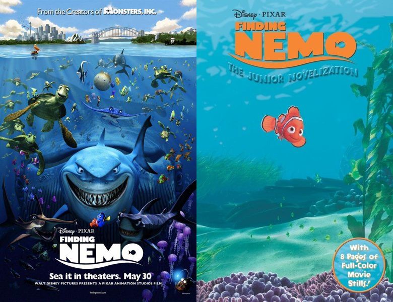 Finding Nemo (2003): movie vs book