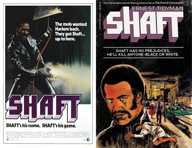 Shaft (1971): movie vs book