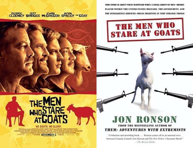 The Men Who Stare at Goats (2009): movie vs book