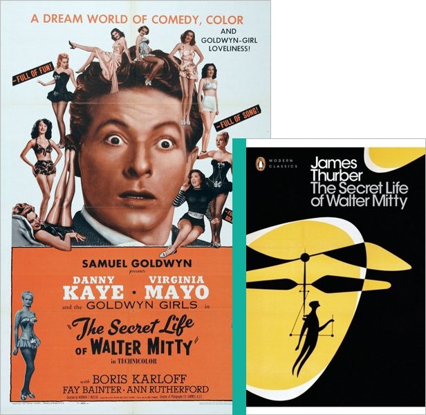 The Secret Life of Walter Mitty (1947): movie vs book