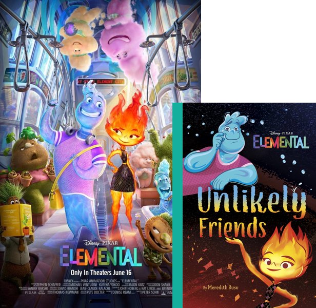 Elemental (2023): movie vs book