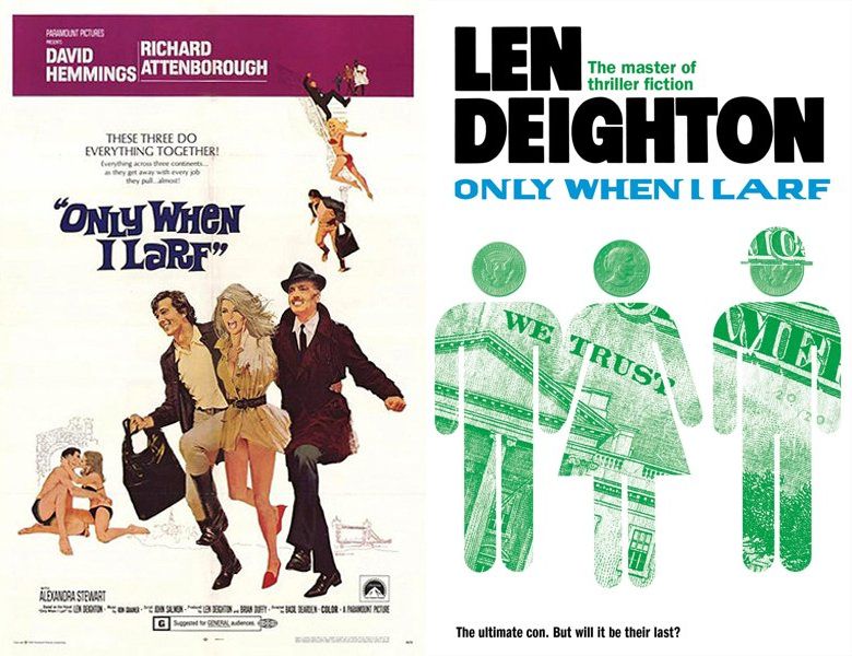 Only When I Larf (1968): movie vs book