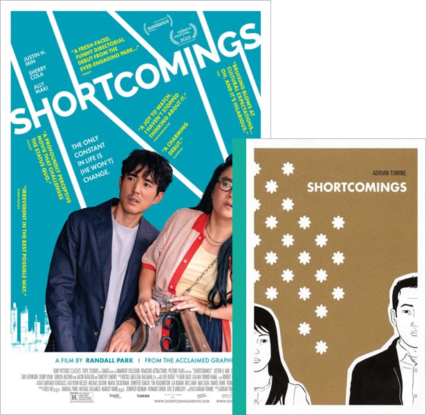 Shortcomings (2023): movie vs comic book