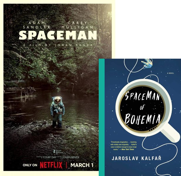 Spaceman (2024): movie vs book